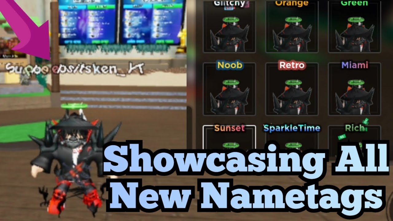 Showcasing All New TDS Nametags + New Hidden Wave Nametag! (Tower ...