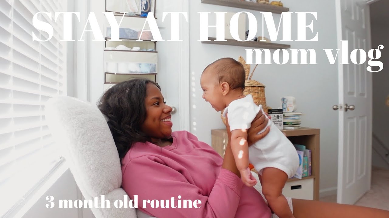 day in the life as a stay at home mom! | 3 month old routine 🧸 - YouTube
