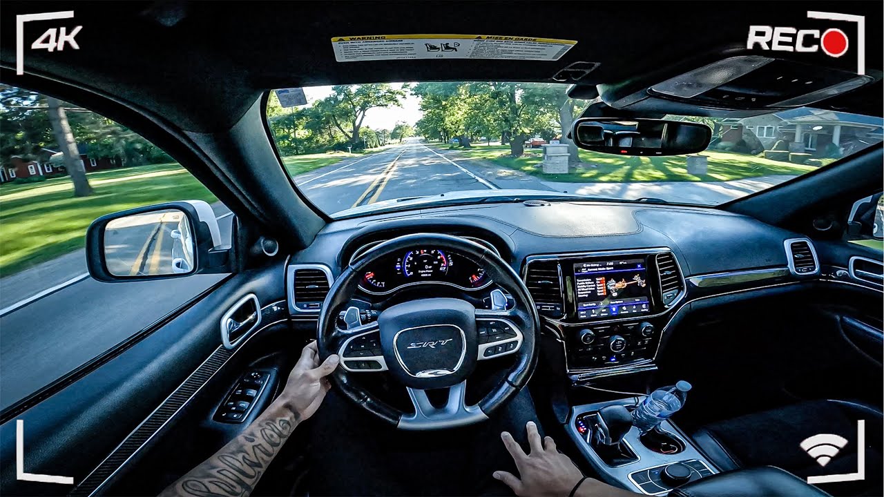 First POV Drive In My SRT Jeep With Valved Mufflers - YouTube