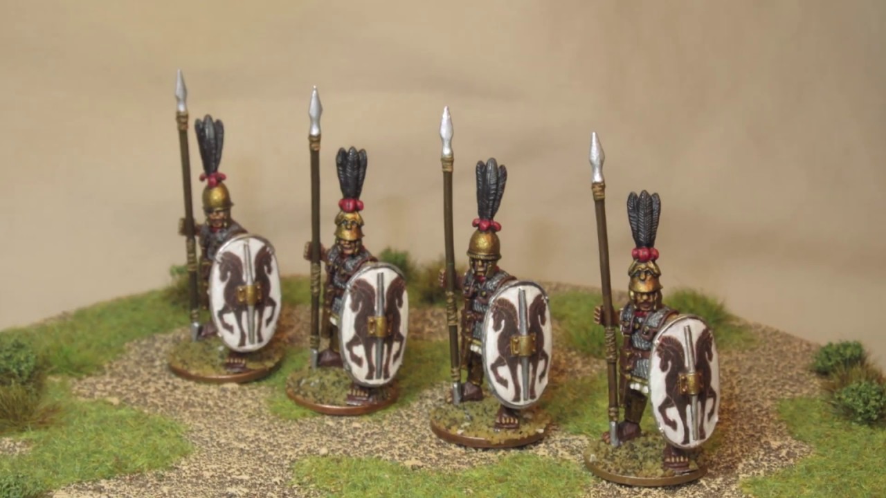 111 28mm Aventine Miniatures Republican Roman Triarii - YouTube