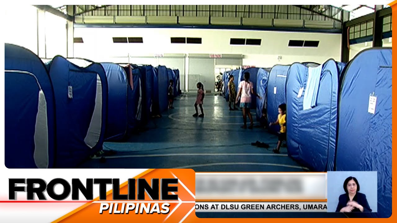 Mga inilikas sa pagputok ng Kanlaon, posibleng sa evacuation center ...