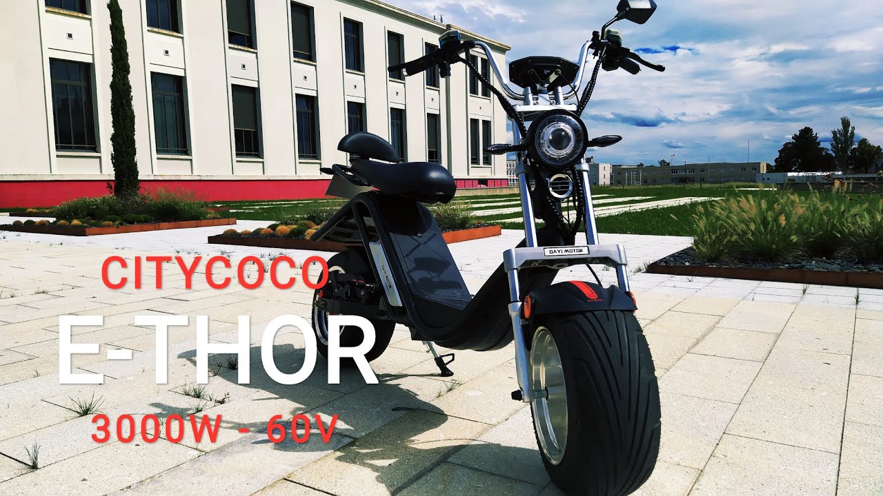 CITYCOCO 3000W E-thor - TEST et ESSAI du Scooter Electrique le plus fun ...