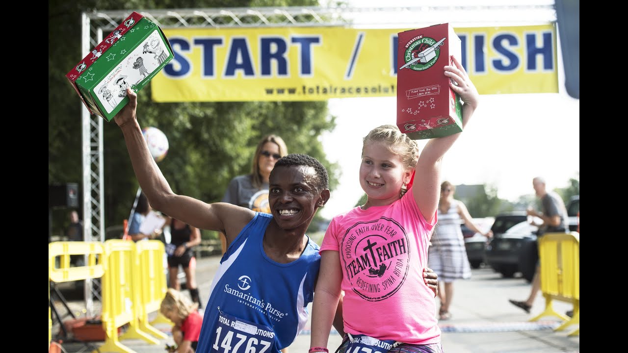 Faith: Crossing the Finish Line for 20,000 Shoeboxes - YouTube