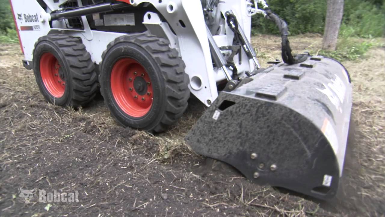 Heavy Duty Rotary Tiller Attachment | Bobcat Equipment - YouTube