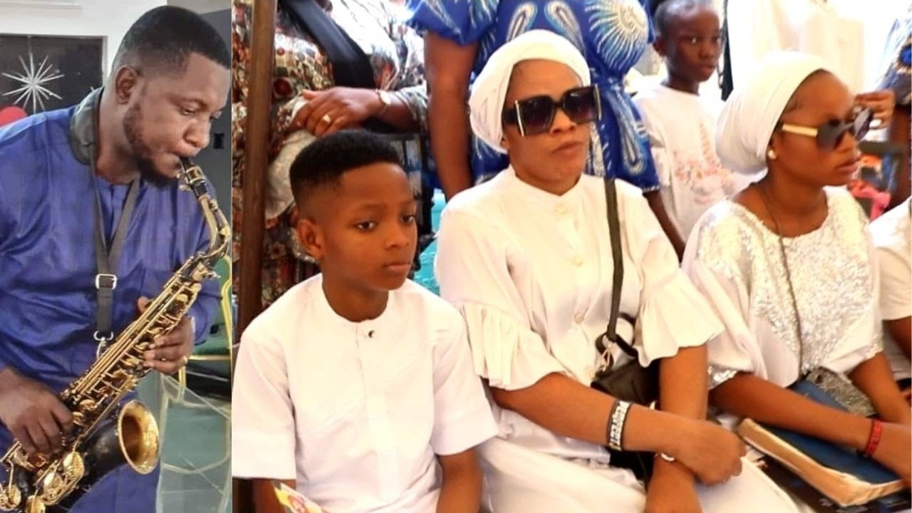 SEE THE EMOTIONAL MOMENT OF SULE SAX WIFE AND CHILDREN AT HIS TRIBUTE ...