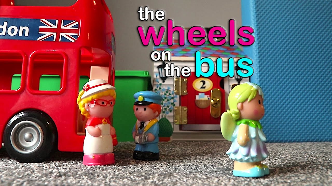 Wheels on the Bus Song with Toys! Nursery Rhyme Song for Toddlers ...