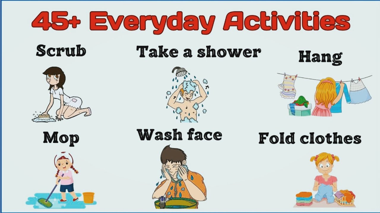 45+ Daily Routines vocabulary #dailyroutine - YouTube