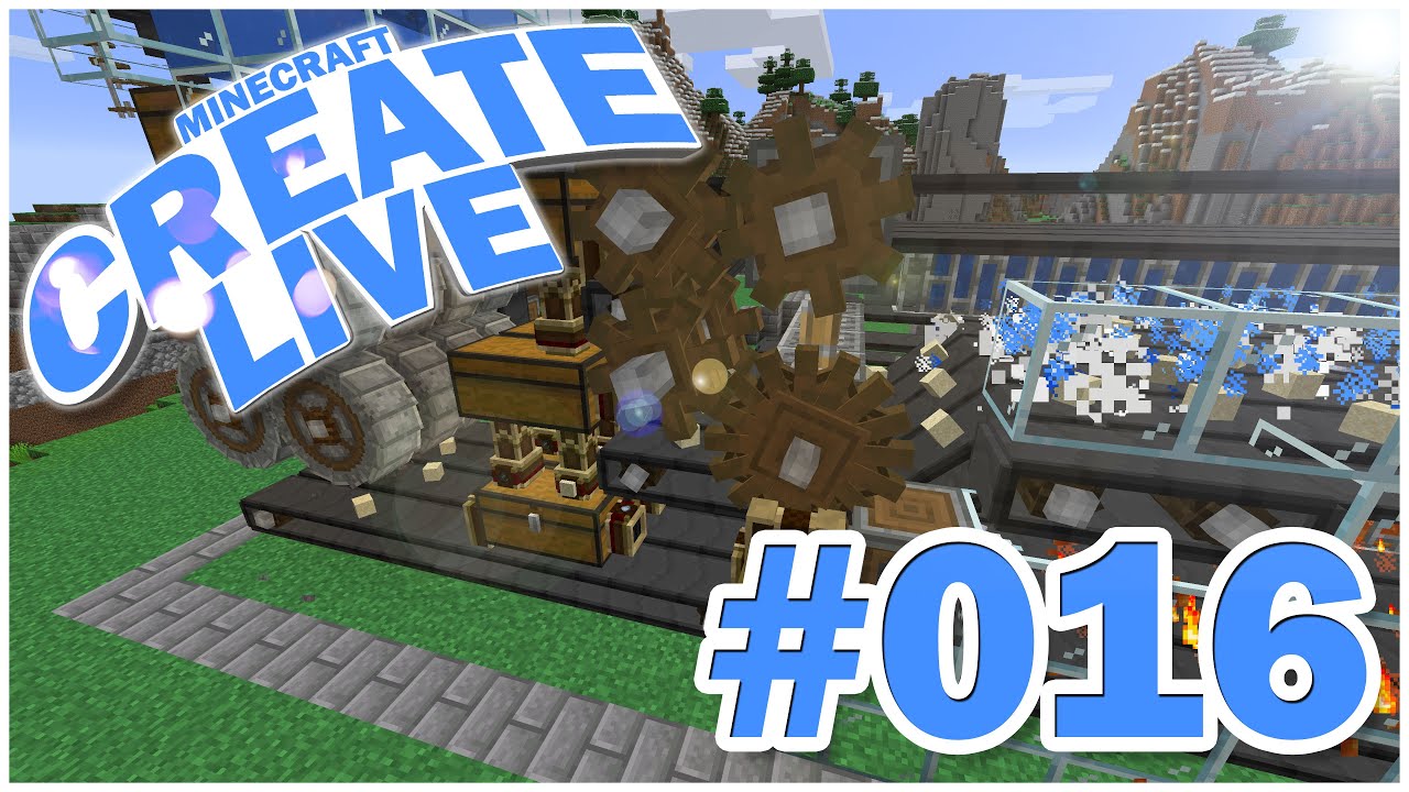 NEUES MEGA PROJEKT - GOLDFARM TEIL 4 - 🛠 MINECRAFT CREATE LIVE #016 ...