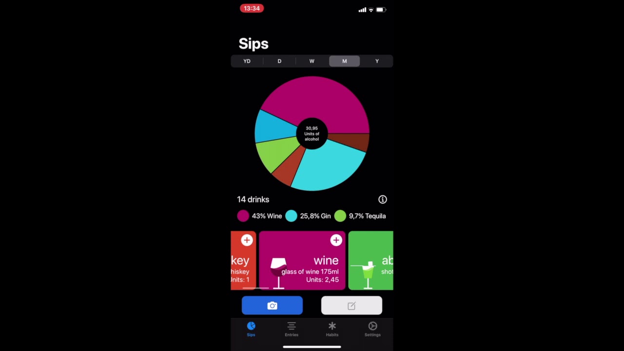How to use Sipped - iOS App - YouTube
