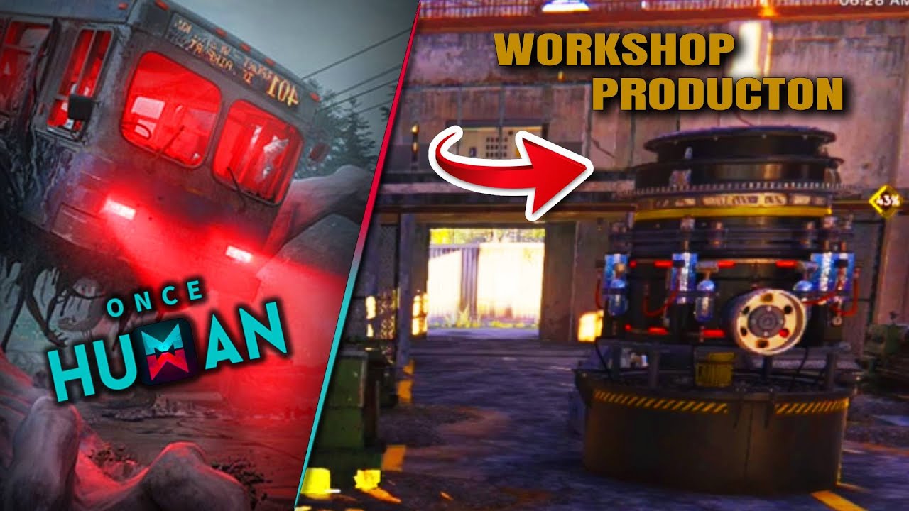 WORKSHOP PRODUCTION LVL 1 TO 10 | Once Human ⚡️ ZOMBIE Open World ...