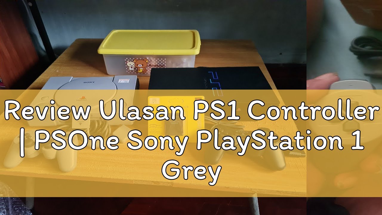 Review Ulasan PS1 Controller | PSOne Sony PlayStation 1 Grey Special ...