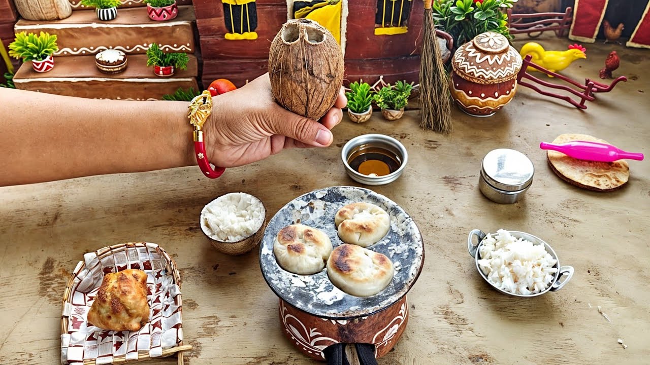 Coconut Poli Recipe | Traditional Miniature Coconut Poli | Tiny Foodkey ...