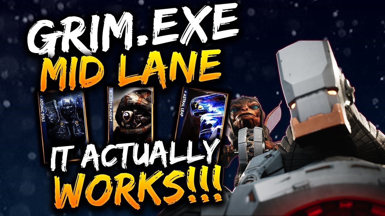 Paragon Grim.EXE V42 Gameplay - MID LANE CASTER?! - YouTube