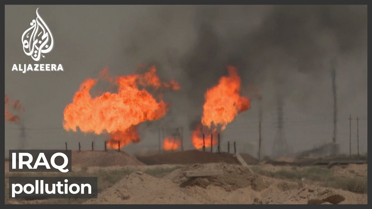 Iraq town decries deadly effects of oil production pollution - YouTube