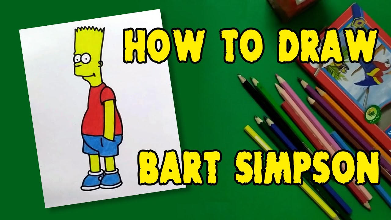 HOW TO DRAW BART SIMPSON # ART FOR KIDS # CARTOON DRAWING - YouTube