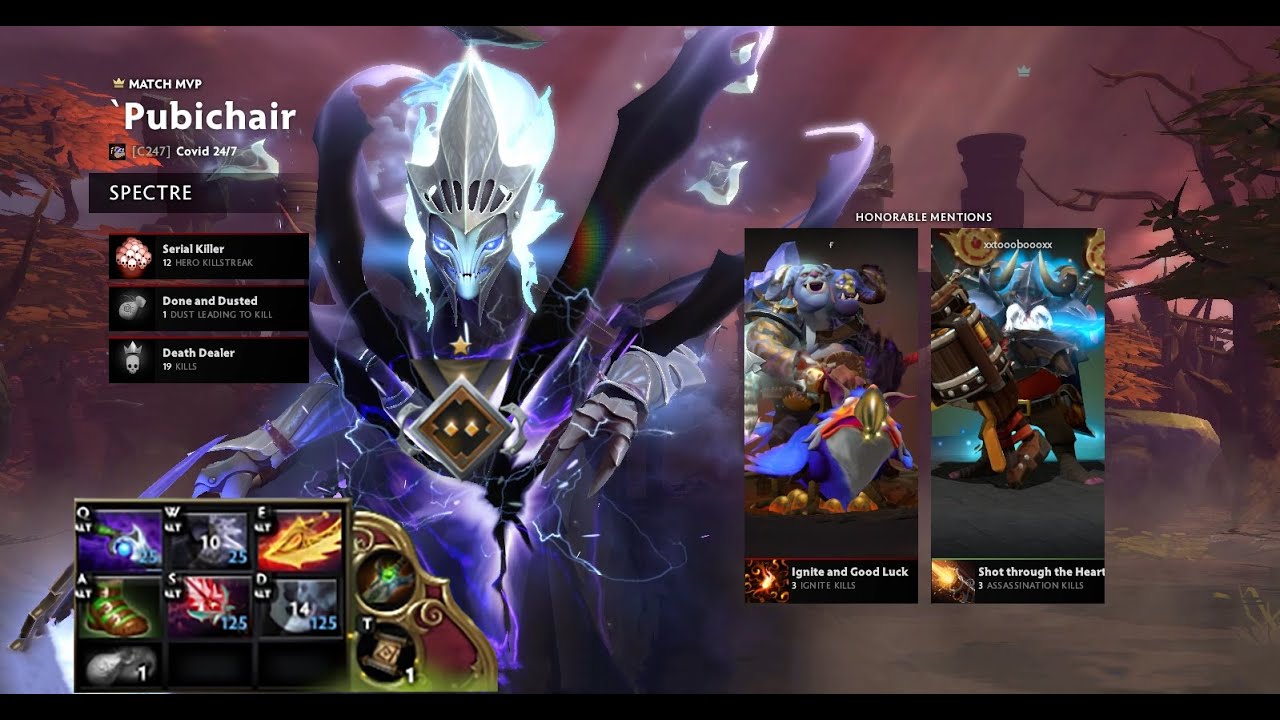 DOTA 2 Safelane Spectre - Guardian Rank - YouTube