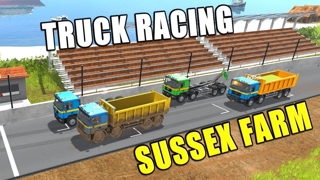 TRUCK RACING | SUSSEX FARM - Farming Simulator Multiplayer - YouTube