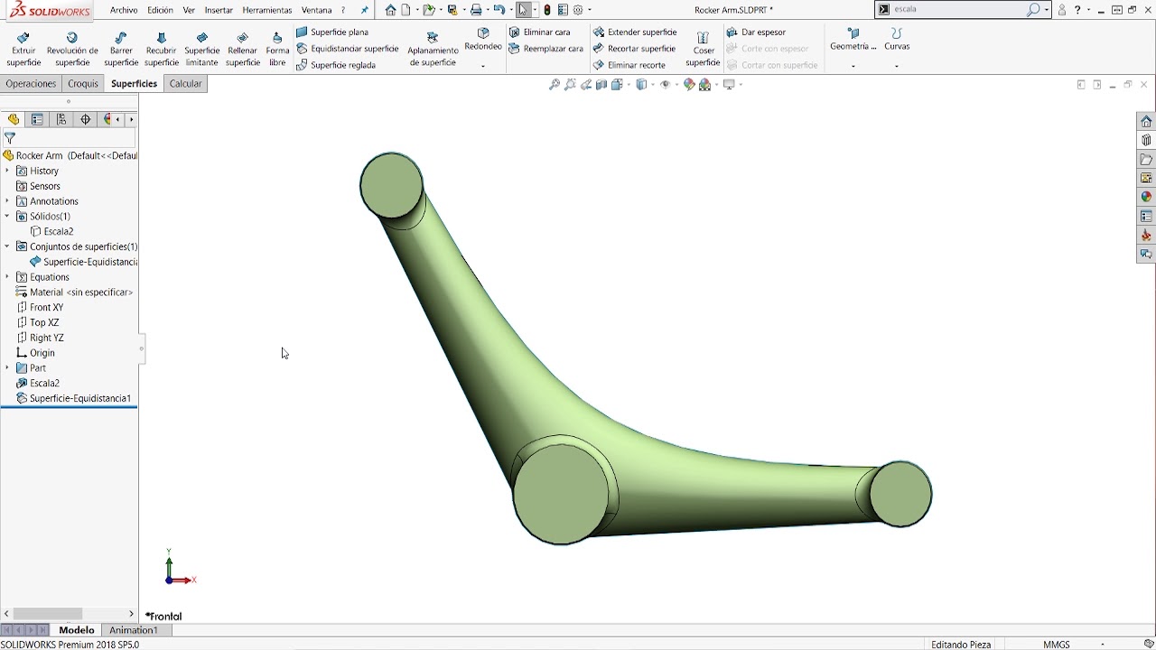 SOLIDWORKS Tutorial "Diseño De Molde Con Superficie" - YouTube