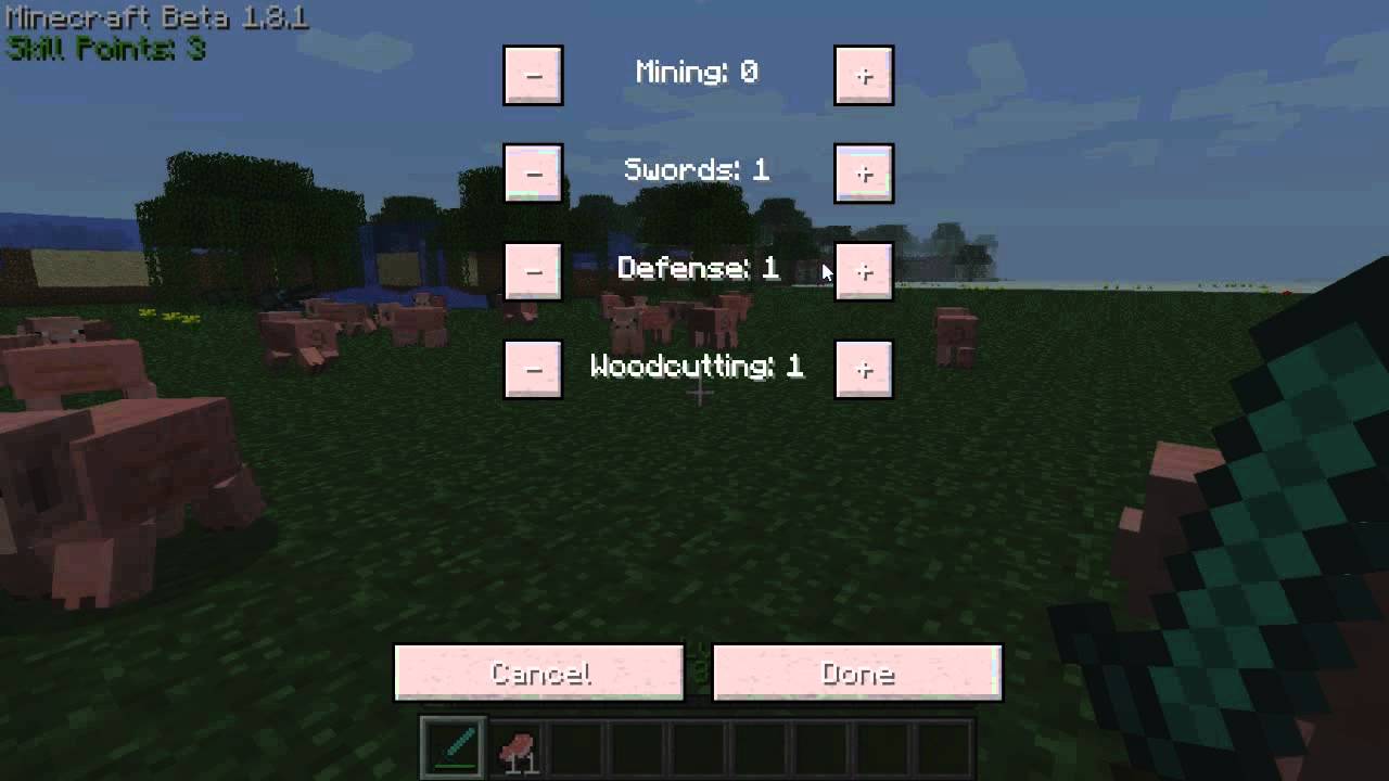 Minecraft Mody Level UP - YouTube