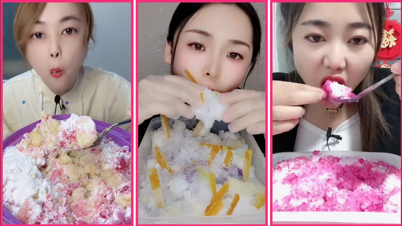 ️Asmr - Ice Eating Asmr - Freezer Frost Eating - White Ice Eating - Ice ...
