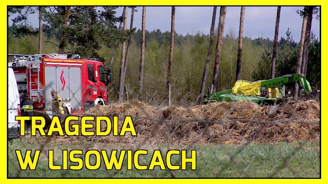 Lisowice: 45-latek przygnieciony ładowarką - YouTube