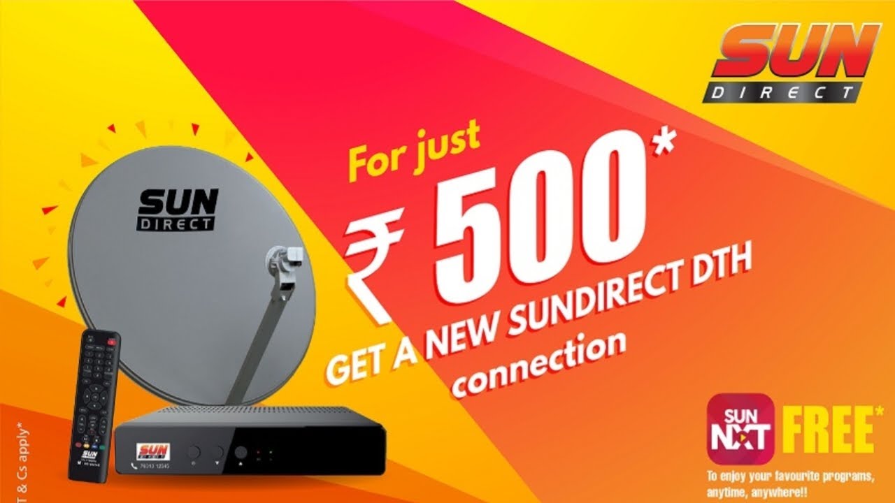 Sun Direct New Connection Offers | How to Get Sun Direct HD Set Top Box ...
