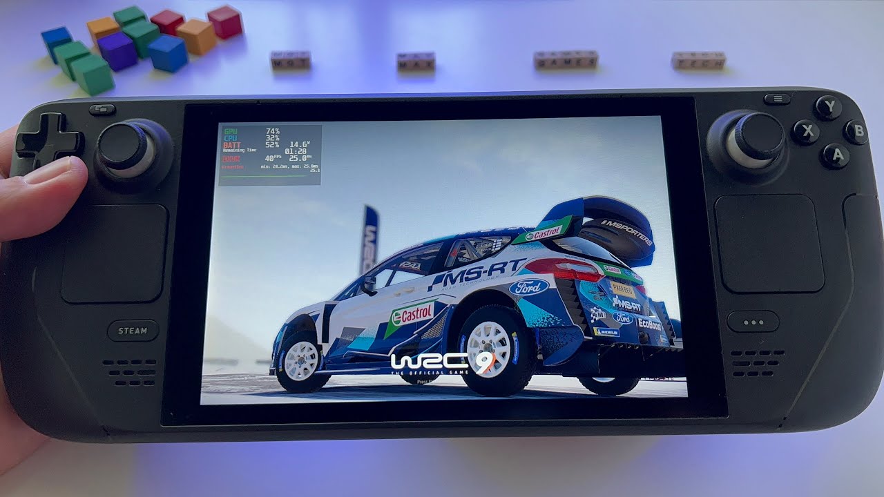 WRC 9 - World Rally Championship 9 - Steam Deck handheld gameplay - YouTube