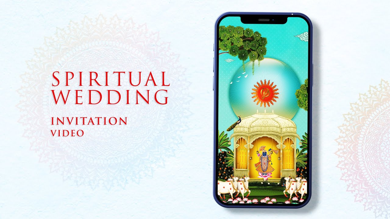 Spiritual wedding invitation video || Custom Wedding Invitation video ...