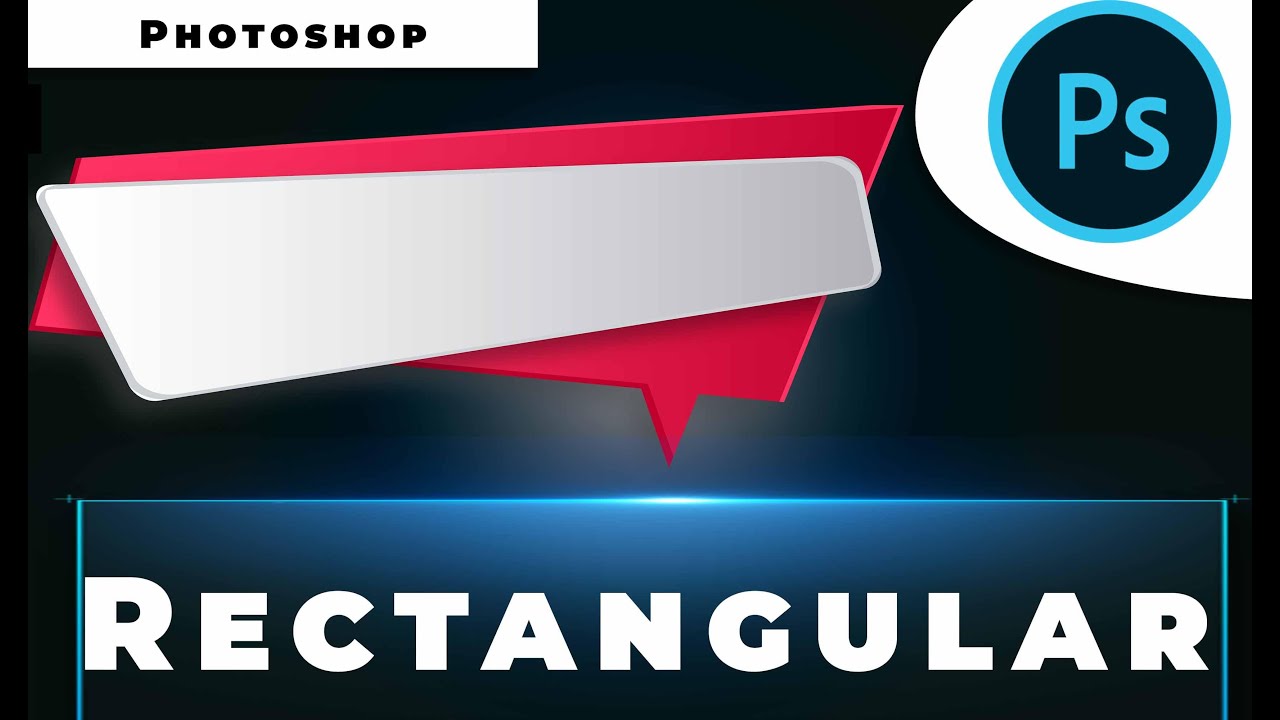Rectangular tool in adobe photoshop | Lec -16 - YouTube