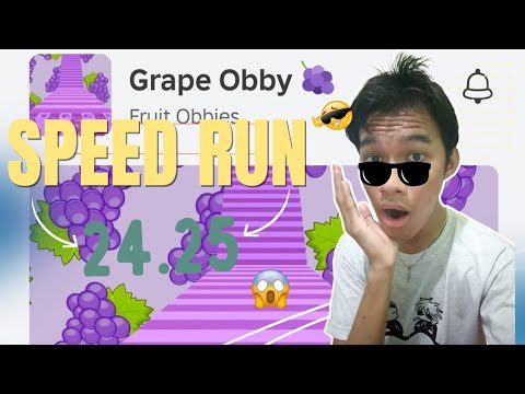 SPEED RUN GRAPE OBBY!! - Roblox Indonesia