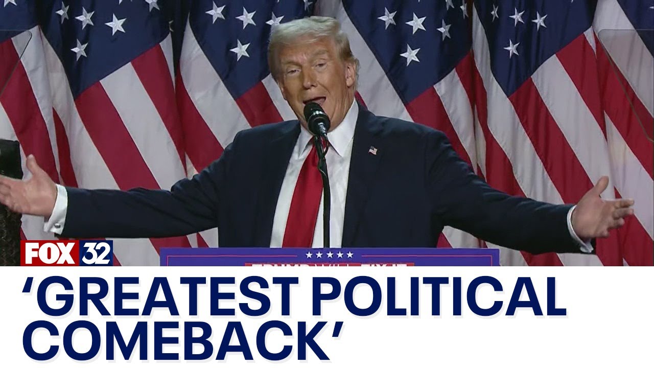 Full Speech: Trump on Election Night after projection to win presidency ...