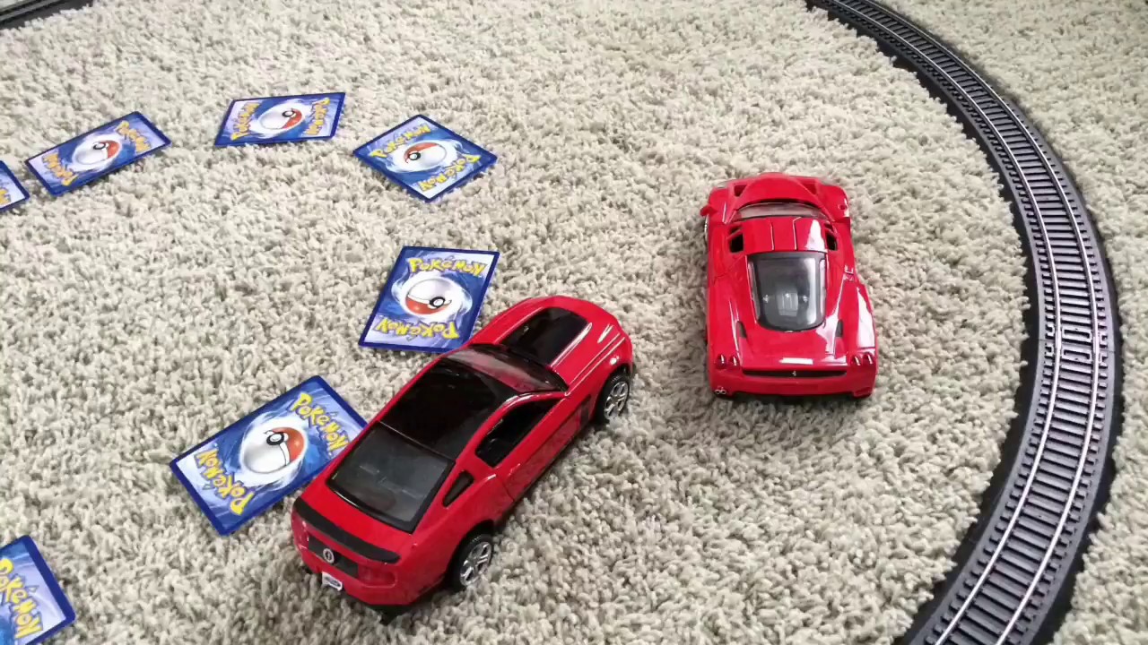 Car Races Stop Motion - YouTube