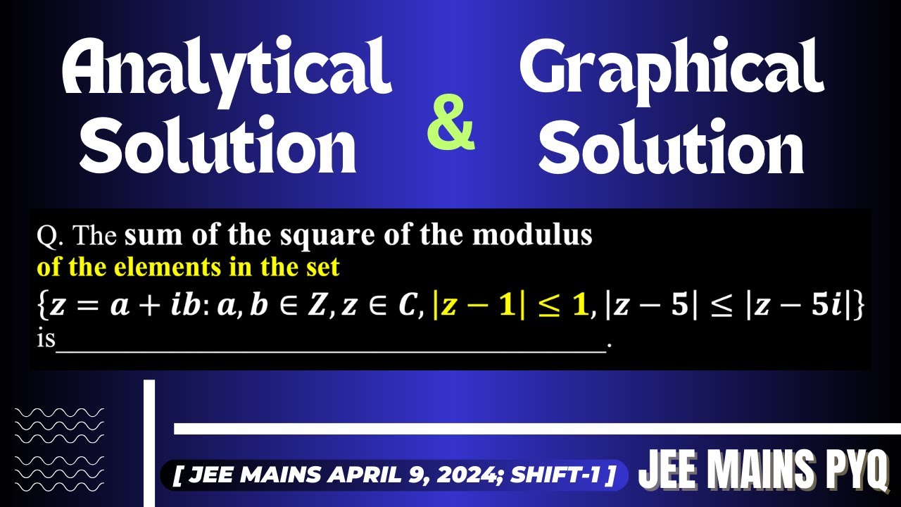 Just like JEE Advanced Question asked in Mains | JEE Mains Maths PYQ ...