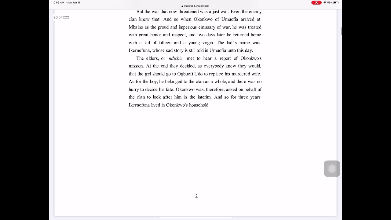 Things Fall Apart-Chapter 2 - YouTube