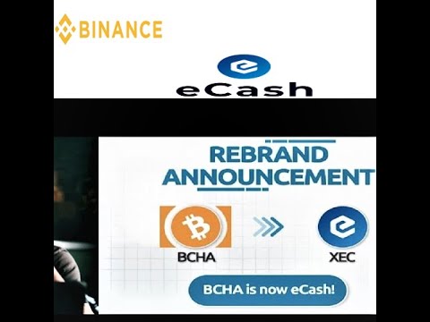 eCash XEC Lançada na BINANCE !!! - YouTube