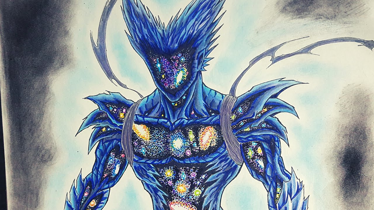 Dibujando a Cosmic Garou- Onepunchman - YouTube