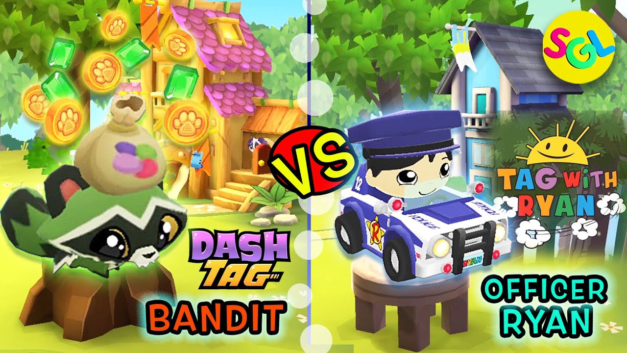 💰 Bandit (Dash Tag) VS 👮Police Officer Ryan (Tag with Ryan) | iPad ...