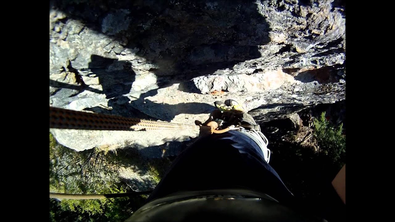 Rock Climbing 5.10c Crux move Bryophyte Mazama HD Hero 960 - YouTube