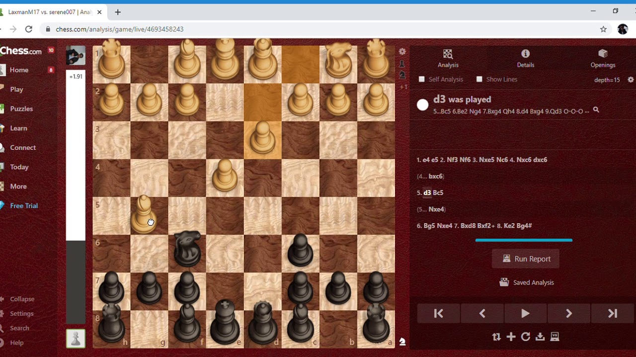 Beautiful Checkmate. - YouTube