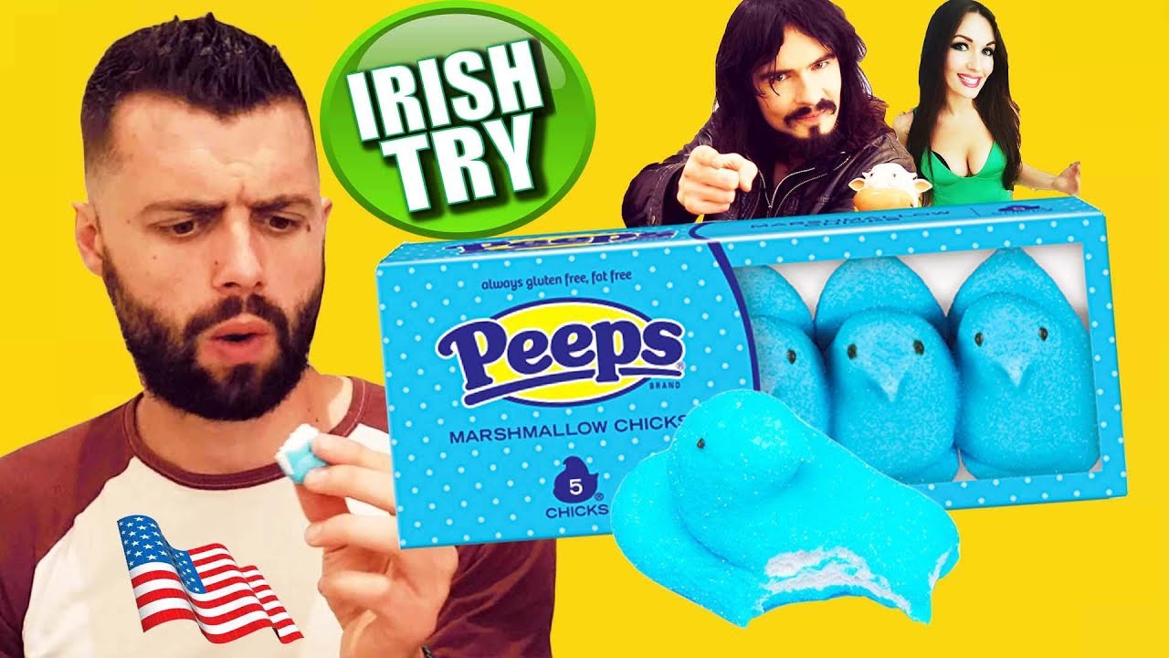 Irish People Taste Test 'American PEEPS' + MIAMI BOX!! - YouTube