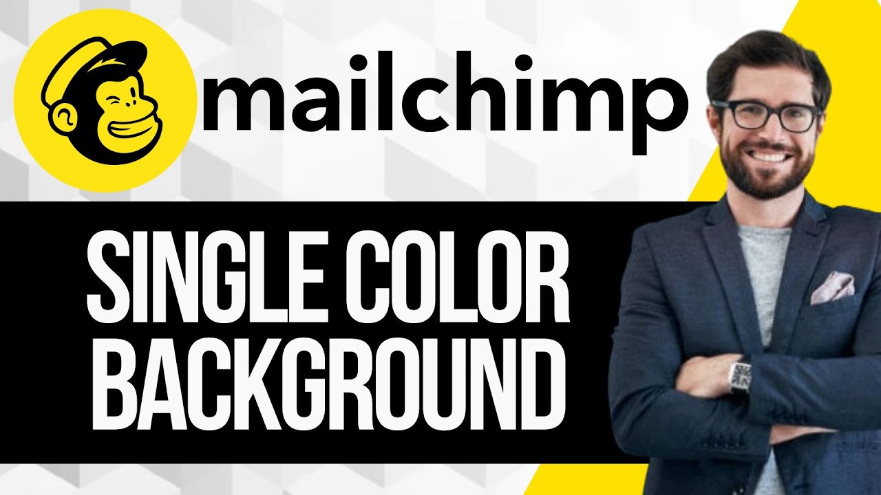 How to Create a Single Color Background in Mailchimp Email - YouTube