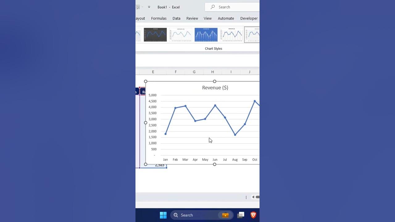 Cara membuat trend line menggunakan line chart EXCEL #excel #exceltips #exceltutorial # ...
