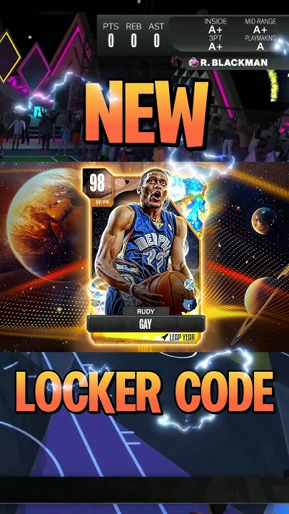 NEW LOCKER CODE IN NBA 2K24 MYTEAM FOR A FREE GALAXY OPAL RUDY GAY! 🤩 - YouTube