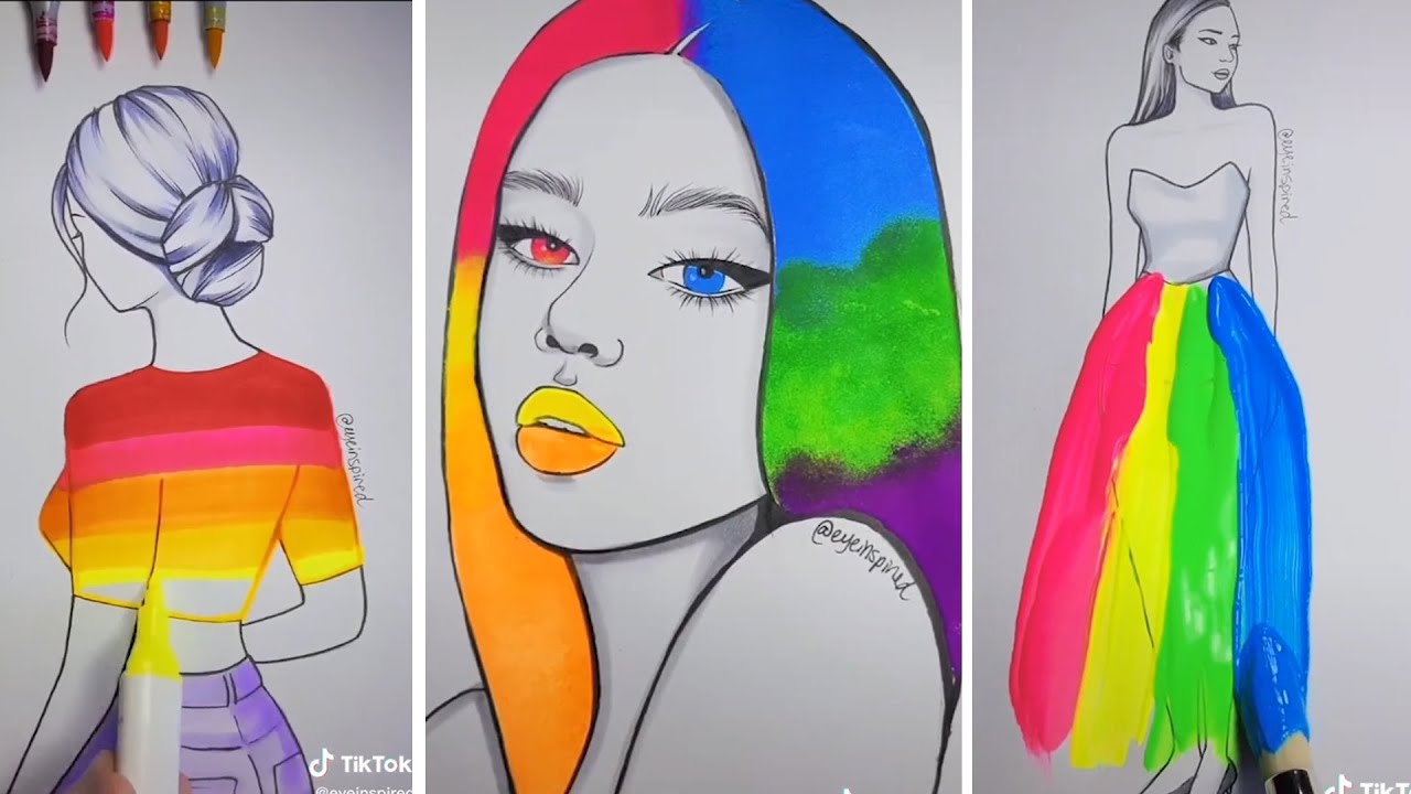 Art TikToks Compilation 🎨 Art Tiktok Tutorials ️ My Favorite Art Videos ...