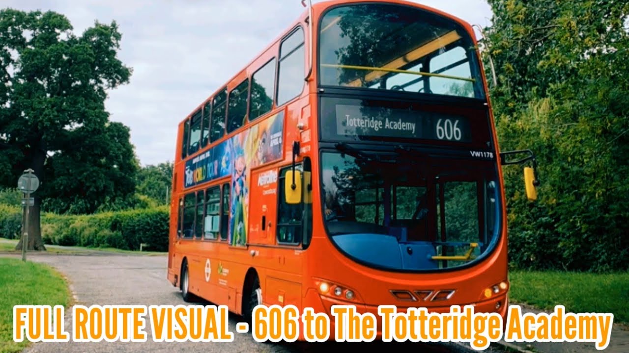 Full Route Visual | London Bus Route 606 - Queensbury to The Totteridge ...