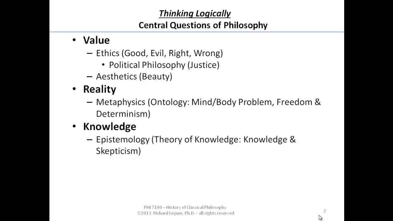 03-1-02 Problems of Philosophy - Review - YouTube