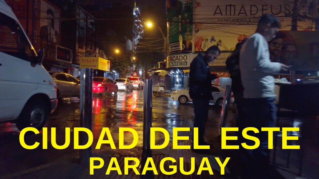 Ciudad del Este, Paraguay Night Walk 4K - YouTube