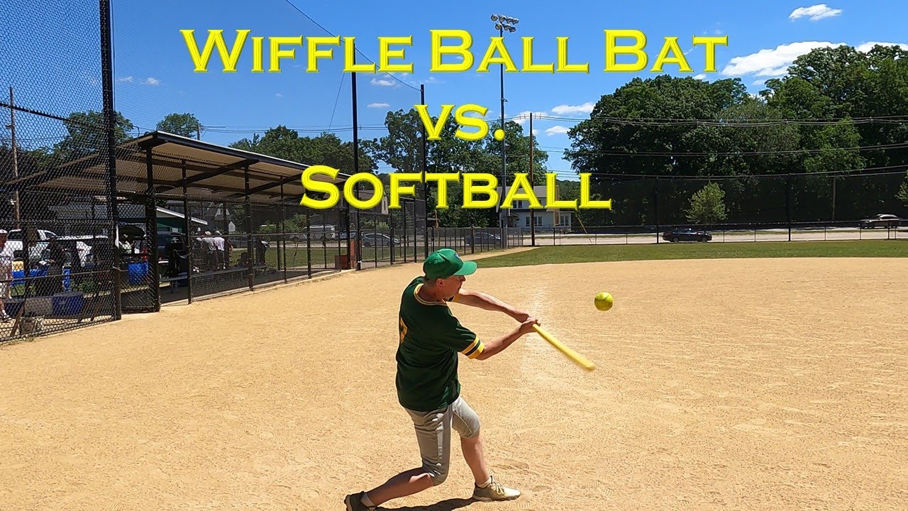 Old Man Softball Presents - Wiffleball bat vs. Softball - YouTube