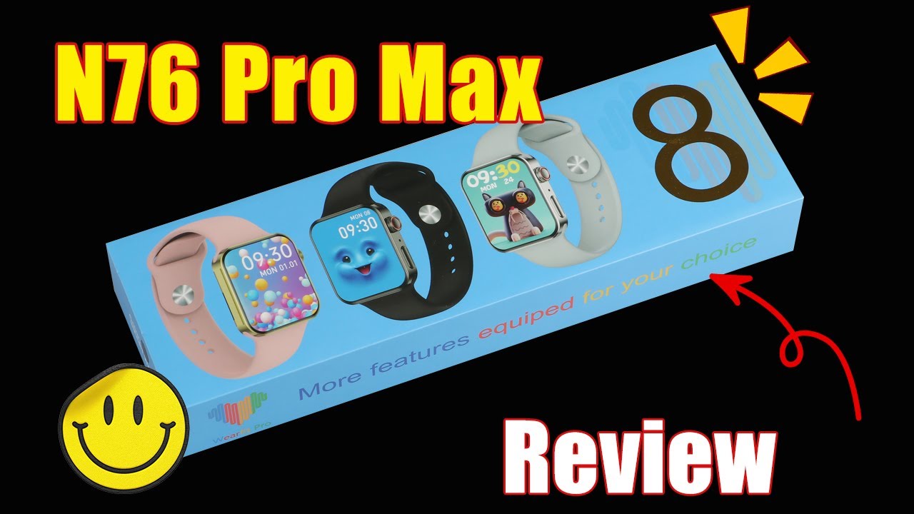 N76 Pro Max Smart Watch; 1 Minutes Quick Unboxing & Review - YouTube