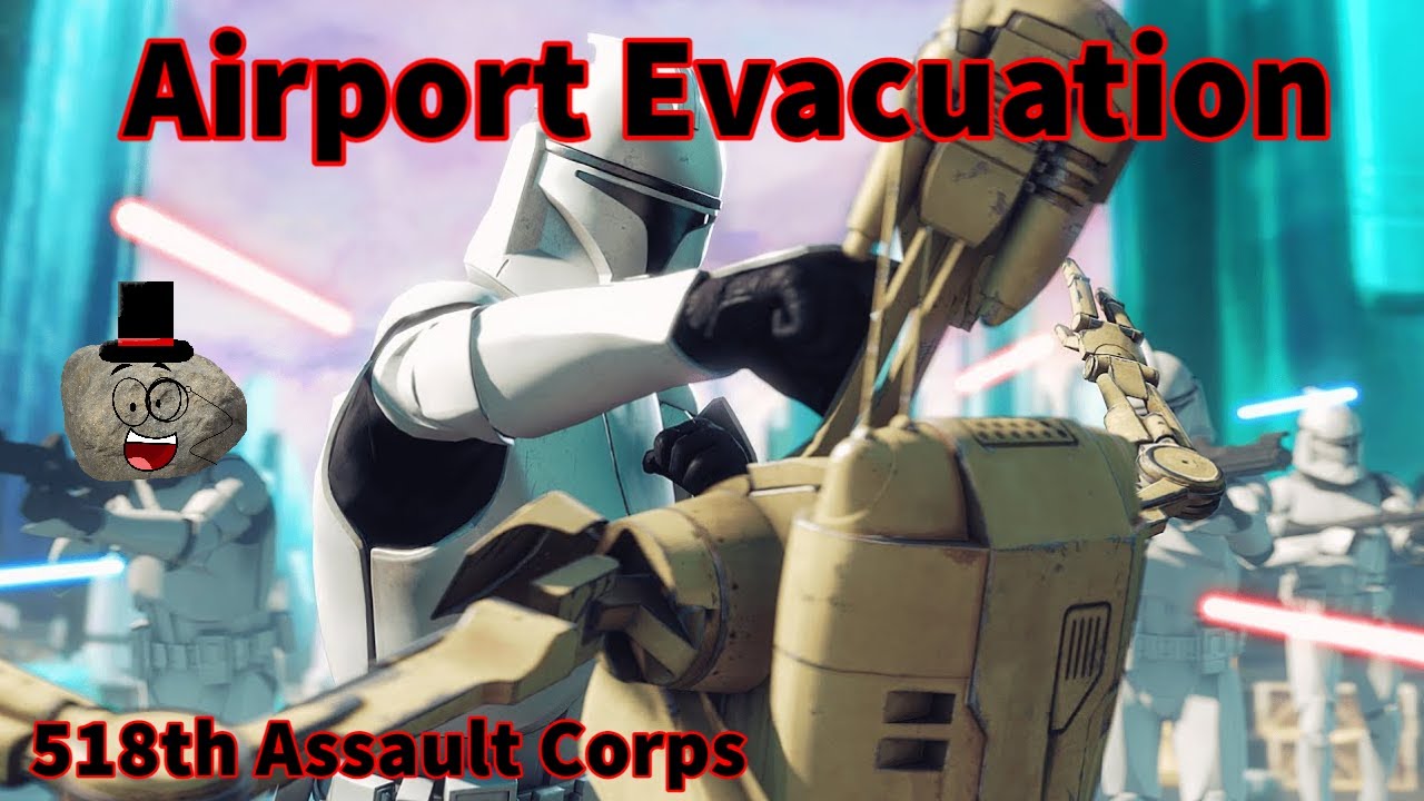 Airport Evacuation | 518th Assault Corps | Arma 3 : Star wars mod - YouTube